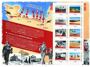 Stamp: 70 years of the Normandy landings (France: Personalized stamps ...