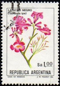 Stamp: Lapacho Negro (Tabebuia impetiginosa) - Phosphor (Argentina ...