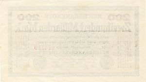 Banknote: 200,000,000,000 Mark (Germany(1923 7th Issues ...