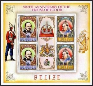Stamp: Queen Victoria and Prince Albert (Belize(500th Anniversary of ...