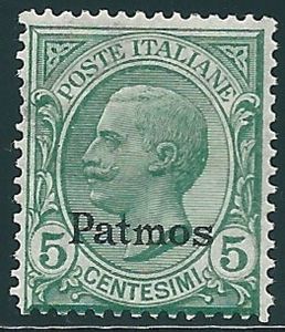 Stamp: Patmo (Patmos(Italy stamps overprinted 'Patmos') Mi:IT-EG 4VIII ...