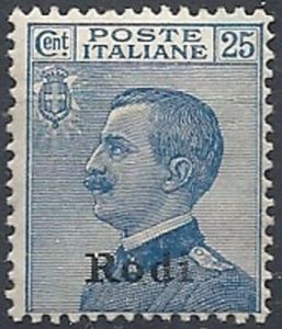 Stamp: Rhodes (Rhodes(Italy stamps overprinted 'Rodi') Mi:IT-EG 7X,Sn ...