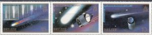 Stamp: Appearance of Halley's Comet - Strip of 3 (Belize(Appearance of ...