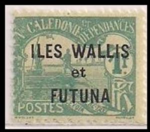 Stamp: Landscape overprinted (Wallis and Futuna(Postage Due) Mi:WF P8 ...