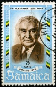 Stamp: Sir Alexander Bustamante (Jamaica(National Heroes) Mi:JM 300,Sn ...