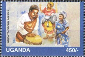 Stamp: Ganda (Uganda(Traditional Attire) Mi:UG 1777,Sn:UG 1463,Sg:UG 1748