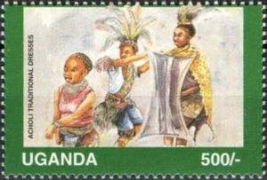 Stamp: Acholi (Uganda) (Traditional Attire) Mi:UG 1778,Sn:UG 1464,Sg:UG ...