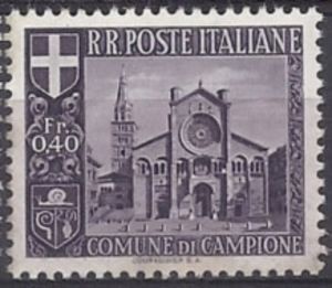 Stamp: Modena Cathedral (Italy(Local Issue - Campione D´Italia) Mi:IT ...