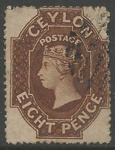 Stamp: Queen Victoria (1819-1901) (Ceylon(Stamps of Ceylon) Mi:LK 18Aa ...
