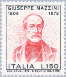 Stamp: Giuseppe Mazzini (1805-1872) (Italy(Death Centenary of Giuseppe ...