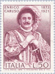 Stamp: Centenary of the Birth of Enrico Caruso (1873-1921) (Italy ...