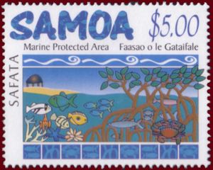 Stamp: Safata (Samoa(Marine protected areas) Mi:WS 973,Sn:WS 1034,Yt:WS ...