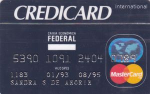 Cartões de bancos: Credicard International (Credicard, BrasilCol:BR-MC ...