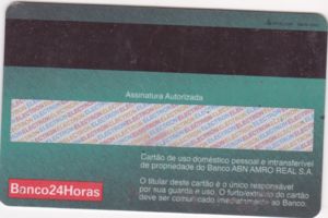 Cartões de bancos: Banco Real Abn Amro (Banco Real, BrasilCol:BR-VE-0004
