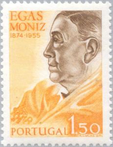 Stamp: Egas Moniz (1874-1955) (Portugal(Birth Centenary of Professor ...