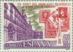 Stamp: Stamp Market, Madrid (SpainMi:ES 2301,Sn:ES 2043,Yt:ES 2054,Sg ...