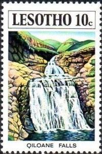 Stamp: Qiloane Falls (Lesotho(Lesotho Waterfalls) Mi:LS 257,Sn:LS 257 ...