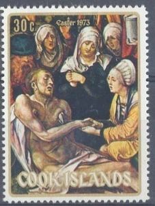 Stamp: Lamentation of Christ (Cook Islands(Easter 1973) Mi:CK 353,Sn:CK 348,Yt:CK 341,Sg:CK 426