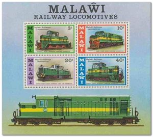 Stamp: Malawi Railway Locomotives (Malawi) (Locomotives) Mi:MW BL45,Sn ...