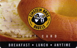 Gift Card: Bagel with shmear,B (Einstein Bagels Restaurants - Noah ...
