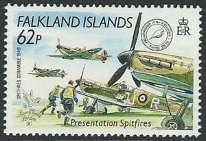 Stamp: Spitfire Scramble (Falkland Islands(Stamp World London) Mi:FK ...