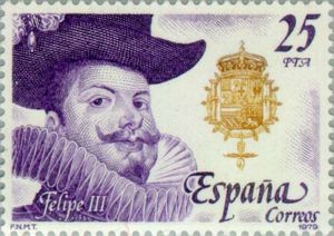 Stamp: Felipe III (1578-1621) (Spain(Spanish Kings of the House of ...