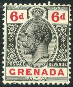 Stamp: King George V (Grenada(King George V definitives (1921-1932)) Mi ...