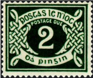 Stamp: Postage Due (Ireland(Postage Due Stamps 1925-1940 issue) Mi:IE ...