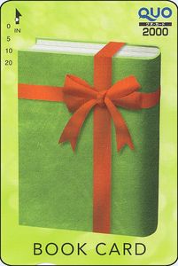 Gift Card: Book Card (QUO Cards, Japan(Other) Col:JP-QUO-Other-320