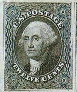 Stamp: George Washington (1732-1799), first President of the U.S.A ...