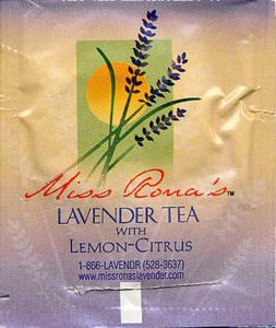 Tea Bag: Lavender Tea Lemon-Citrus (Miss Rona's, United States of ...