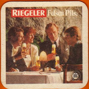 Sous-bock de bière: Riegeler (Brauereigesellschaft Vorm. Meyer & Söhne AG, Allemagne, République ...