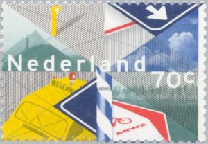 Stamp: 100th Anniversary Royal Dutch Tourist Association ANWB ...