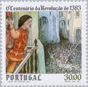 Stamp: 6th Centenary of the Revolution of 1383 (Portugal(6 Centennial ...