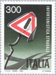 Stamp: Road Safety (Italy) (Road Safety) Mi:IT 1867,Sn:IT 1576,Yt:IT ...