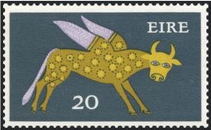 Stamp: Winged Ox, 8th Century (Ireland(Early Irish Art 1974-83) Mi:IE ...