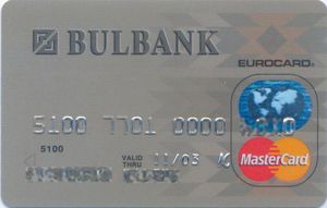 Bank Card: Bulbank – MasterCard Eurocard - 04/01 (UniCredit Bulbank ...
