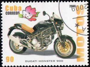Stamp: Ducati Monster 900 (Cuba(Motos) Mi:CU 5251,Sn:CU 4965,Yt:CU 4741 ...