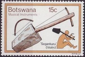 Stamp: Segankuru (Botswana(Traditional Musical Instruments) Mi:BW 149 ...