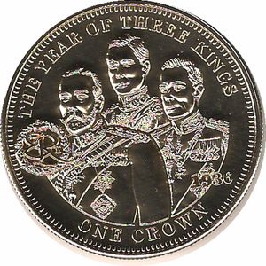 Coin: 1 Crown (The Year of Three Kings) (Tristan da Cunha(TCC002 - One ...