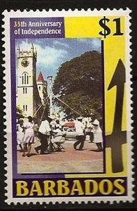 Stamp: Landship Movement Maypole dance (Barbados) (Independence, 35th ...
