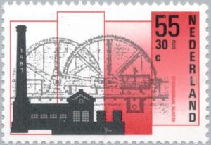 Stamp: Steam-powered pumping Station, Nijkerk (Netherlands(Summer ...