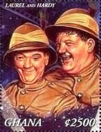 Stamp: Laurel and Hardy (Ghana(100th Anniversary of Cinema) Mi:GH 2292