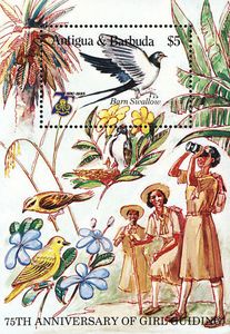 Stamp: 75th Anniversary of Girl Guiding (Antigua and Barbuda(75th ...
