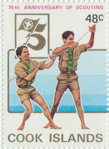 Stamp: Rope Swing (Cook Islands(Scouting Year) Mi:CK 857,Sn:CK 702a,Yt ...