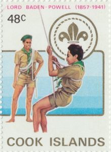 Stamp: Rope Swing Different (Cook Islands(Scouting Year) Mi:CK 858,Sn ...