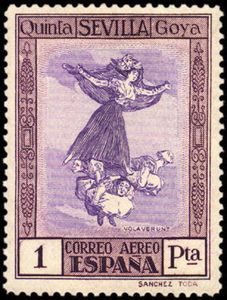Stamp: Age of Goya, Seville Exhibition (Spain(Quinta de Goya in the ...