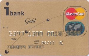 Bank Card: IBank MasterCard Gold - 03-07 (Investbank PLC, BulgariaCol ...
