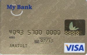 Bank Card: My Bank (My Bank, RussiaCol:RU-VI-0208