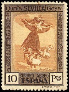 Stamp: Age of Goya, Seville Exhibition (Spain(Quinta de Goya in the ...